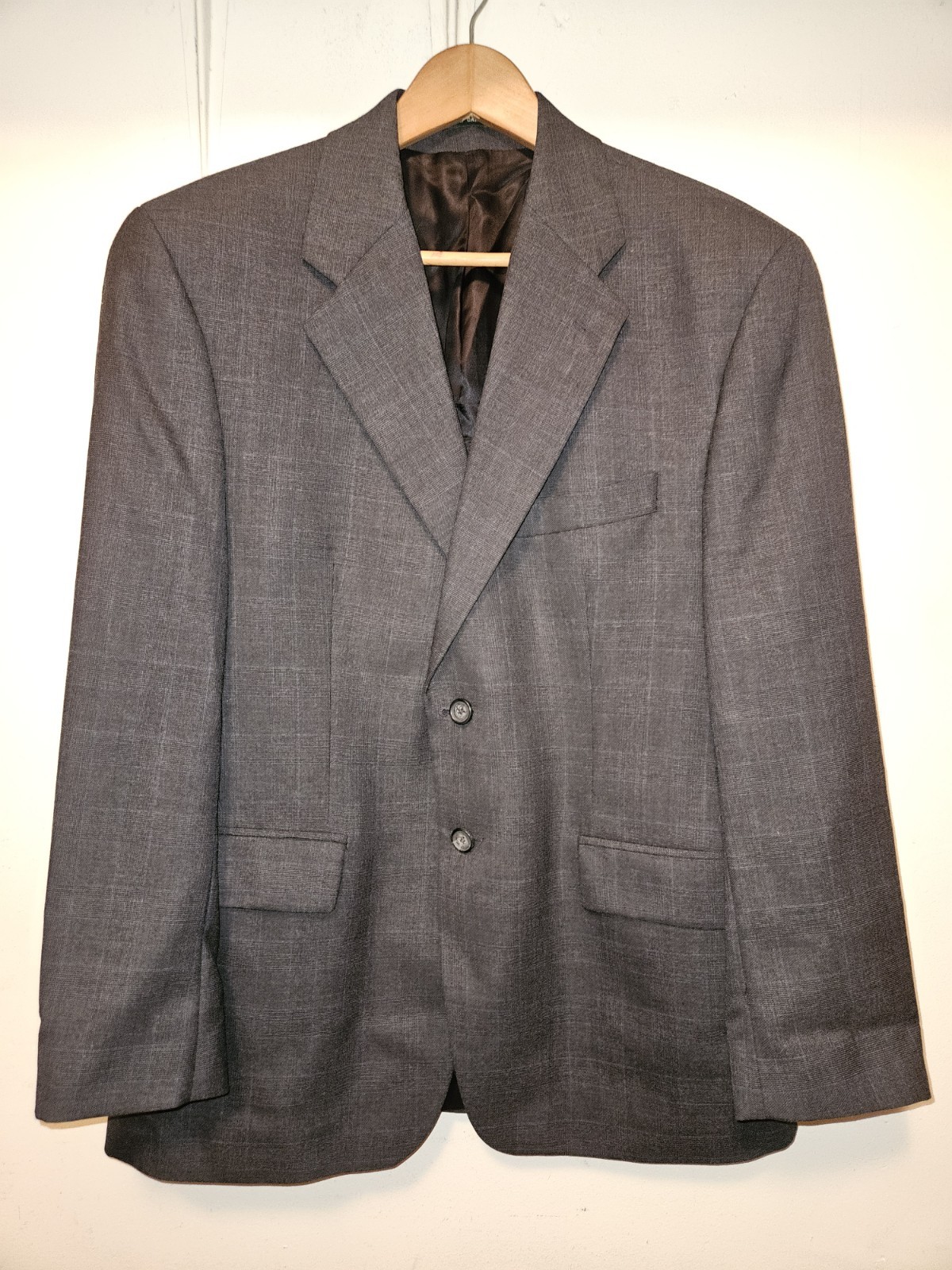 Lauren By Ralph Lauren Gray Two Button Suit Jacket 40S - Gem