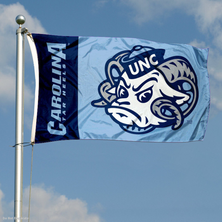 North Carolina Tar Heels UNC Ramses Flag 3x5 Banner | eBay