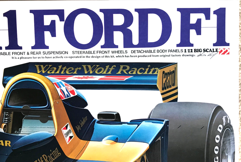 TAMIYA 1/12 WOLF WR1 FORD F1 Racing Car Plastic Model Kit Big Scale ...