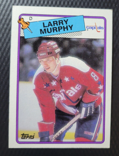 1988-89 Topps LARRY MURPHY Washington Capitals HOF Hockey Career Stats ...