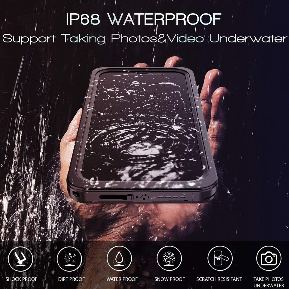 For iPhone 12 Pro Max 12 Mini Waterproof Case Shockproof Screen ...