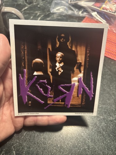 Vtg KORN STICKER COLLECTIBLE RARE 1996 Nu METAL LIVE WINDOW DECAL 5 ...