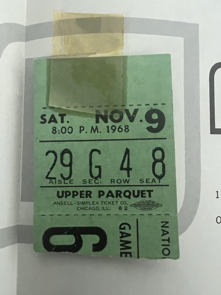 Classic Vintage 1968 Milwaukee Bucks Program Inaugural Season Ticket ...