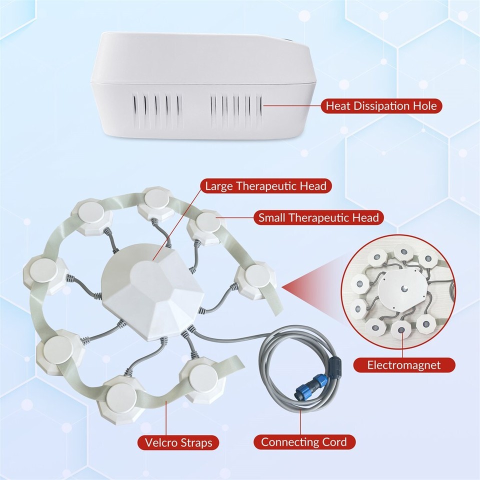 rTMS Brain Therapy Deep Brain Stimulator Machine Anxiety Migraine ...