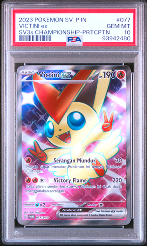 PSA 10 Victini ex 077/SV-P ChampionShip Promo English Pokemon Card 2023 ...