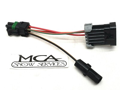 WESTERN FISHER SNOW PLOW 3 PORT/ 3 PLUG MODULE WIRE HARNESS ADAPTER ...
