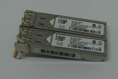 lot of 2 Cisco GLC-SX-MMD SFP 1000Base-SX Short Haul Module 10-2626-01 ...