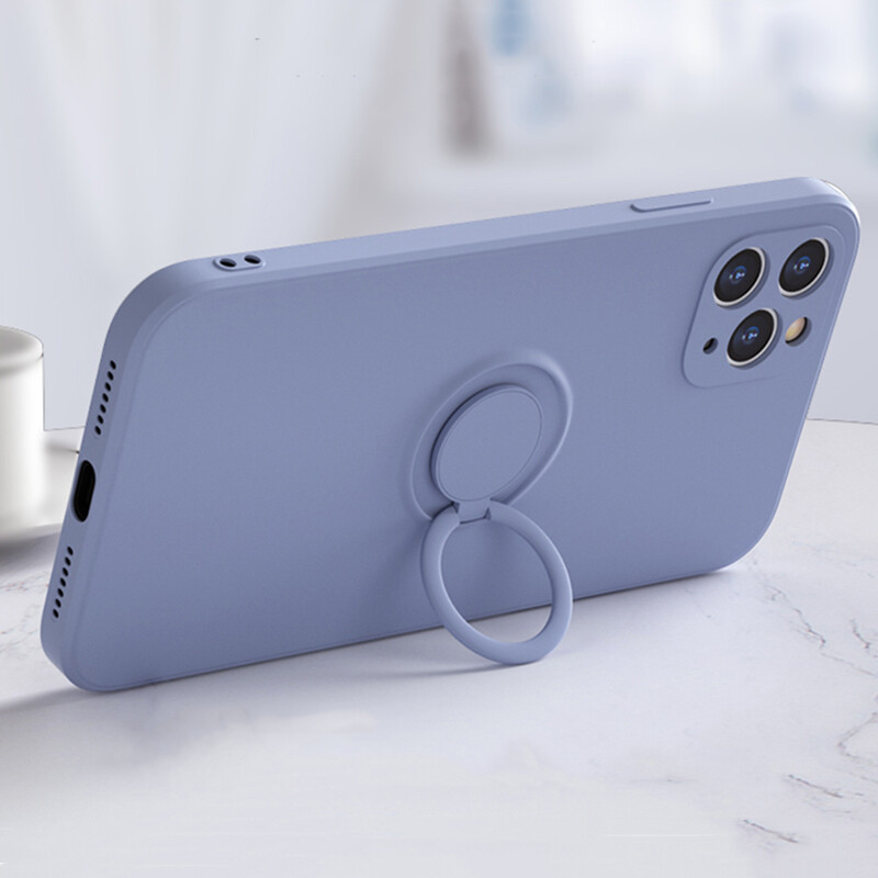For iPhone 17 16 15 14 13 12 Pro Max 11 Liquid Silicone Ring Holder ...