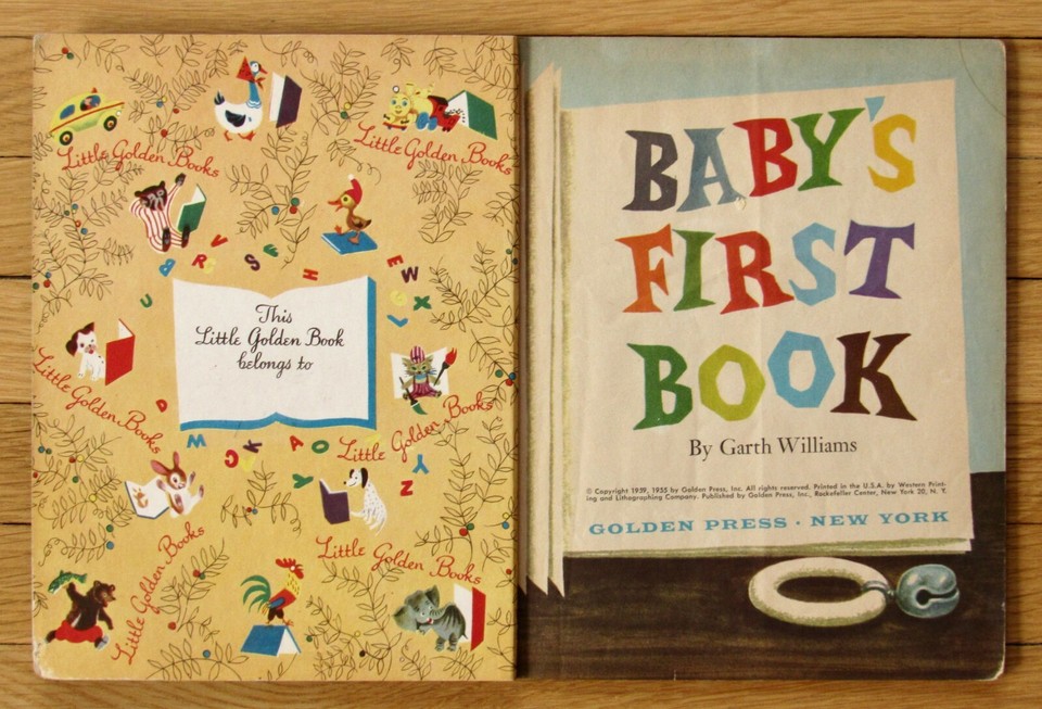 BABY'S FIRST BOOK Garth Williams Little Golden Book 1959 First Edition ...