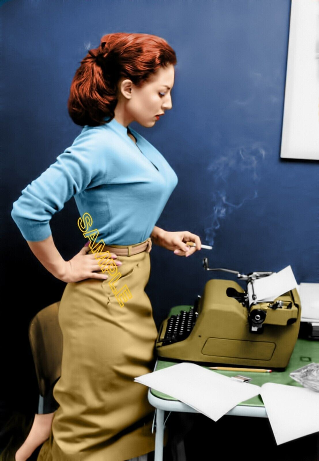 ALICE DENHAM 1950’s Vintage Retro Pinup Model-Photo AA | eBay