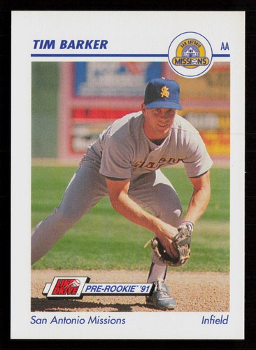 Tim Barker 1991 Line Drive AA #529 San Antonio Missions Baseball Card ...