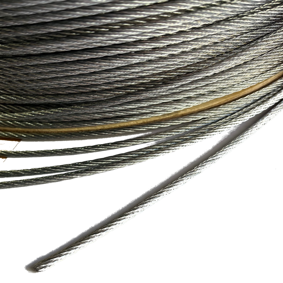 Galvanised Steel Wire Rope Metal Cable 100m Reel 7x7 2mm 3mm 4mm 5mm ...