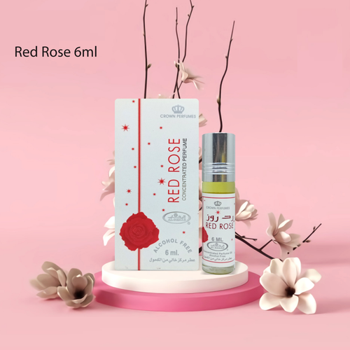 AL-REHAB "Red Rose" Alcohol Free Perfume Oil, 6 ML Attar (PACK OF -1 ...