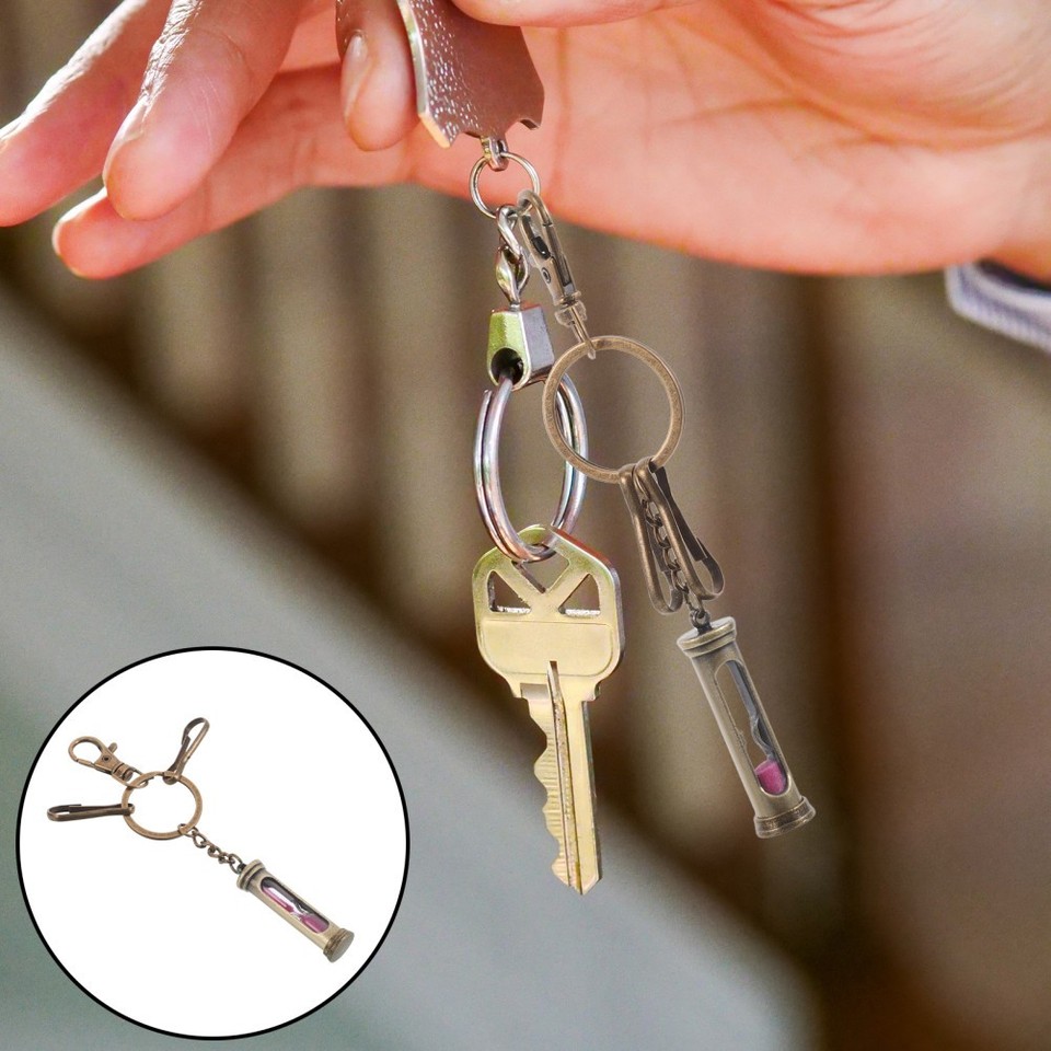 Sand Timer for Classroom Keychain Pendant Ornament Hourglass Games ...