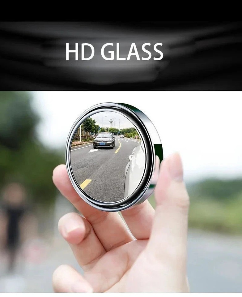 2X BLIND SPOT MIRROR Adjustable Wide Angle Convey Car Motorcycle Van ...