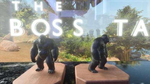 ARK ASA PVE OFFICIAL PAIR BABY GIGANTOPITHECUS BLACK TOP STATUS PC/XBOX ...