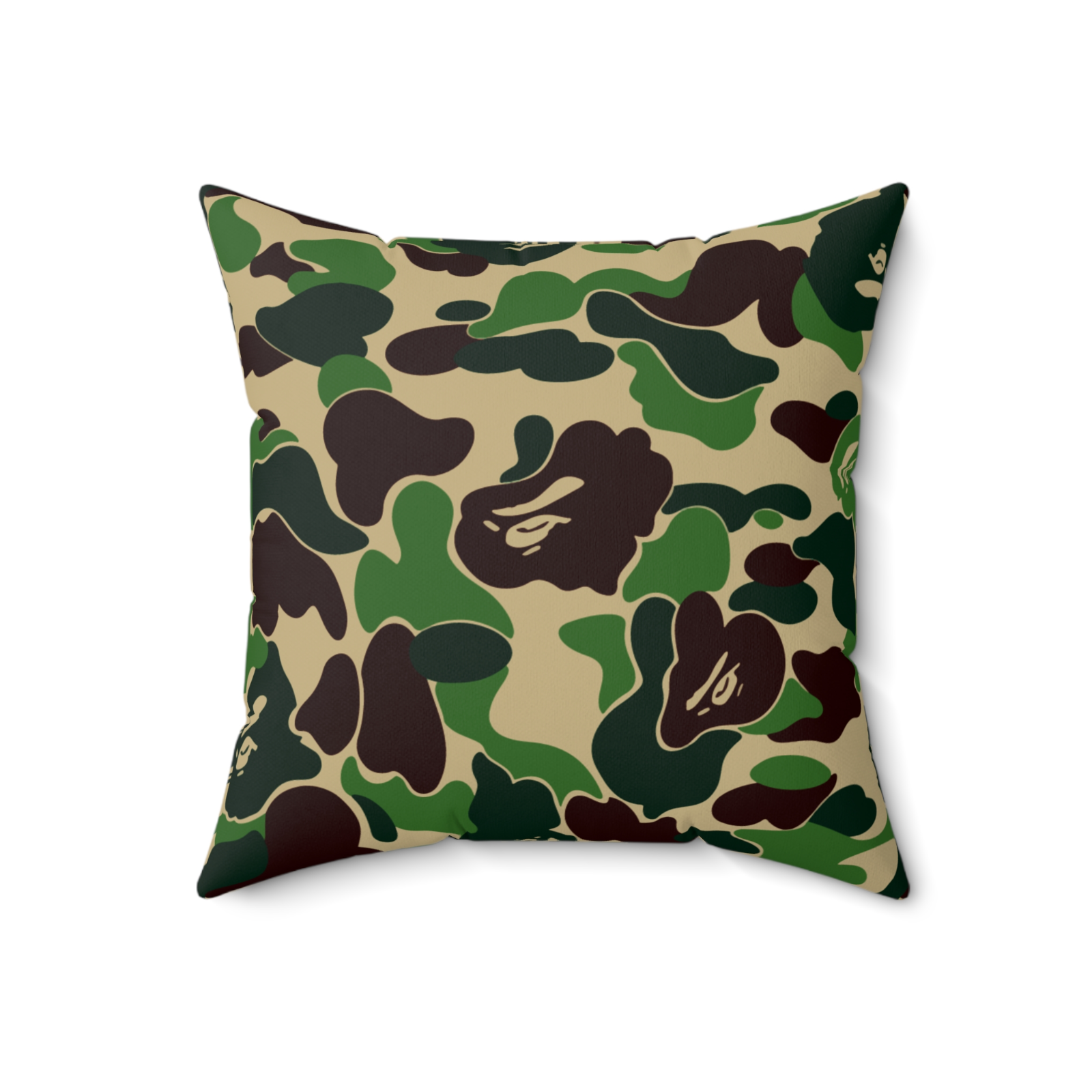 Classic Bape Camo ABC Shark 18x18 Throw Pillow Decor Bathing Streetwear ...