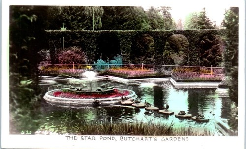 STAR POND Butchart's Gardens VICPostcard | eBay