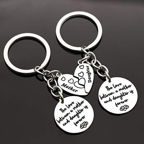 Mom Daughter Gifts, 2Pcs Mother Daughter Keyrings Keychains, Birthday ...