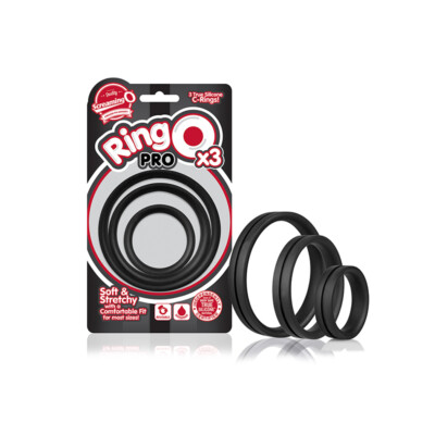 Screaming O RingO Pro 3-pack Penis cock rings Silicone Male Erection ...
