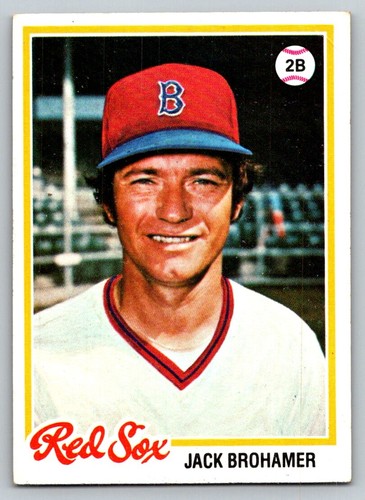 1978 TOPPS JACK BROHAMER BOSTON RED SOX #416 | eBay