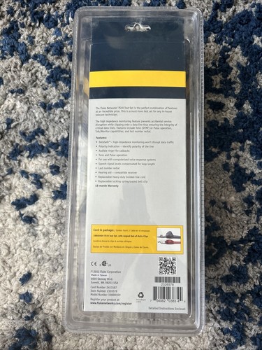 Fluke Networks TS19 Portable Telephone Test Set 19800HD9 Sealed Fast ...