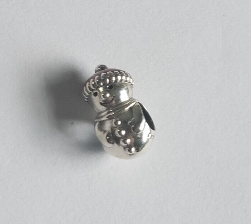 Pandora Snowman Red Enamel Christmas Hat 925 Sterling Silver Charm ...