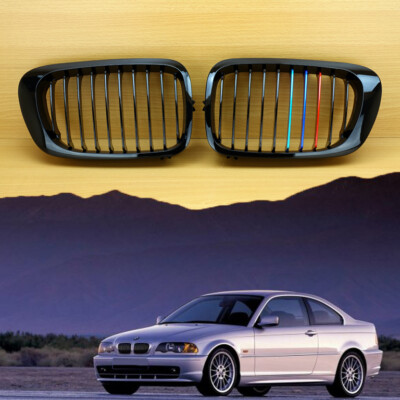 BMW 98-02 E46 2D Coupe/Convertible M3 Metal Type M-Color Gloss Black ...