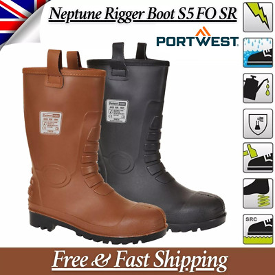 Portwest Neptune Rigger Boot S5 SR Fur lined Waterproof Steel Toecap ...