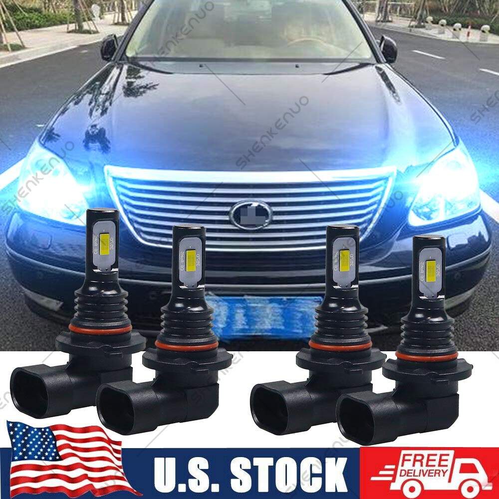 2001-2006 Lexus LS430 9005+9006 8000K LED Headlight Bulbs High Low Beam ...