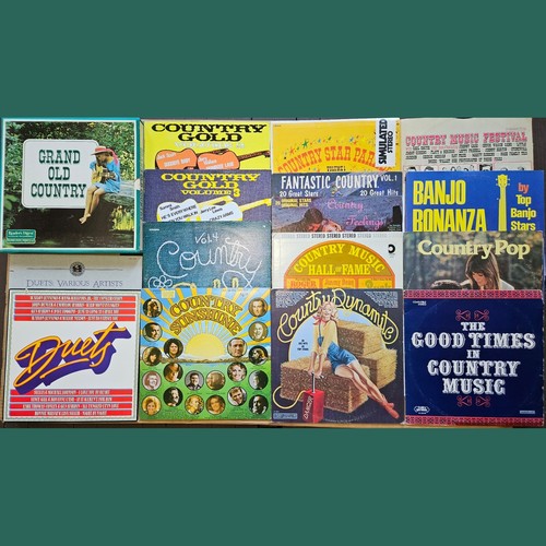 Vintage 23 LP Lot #181: Classic Country Music Compilation Records Many ...