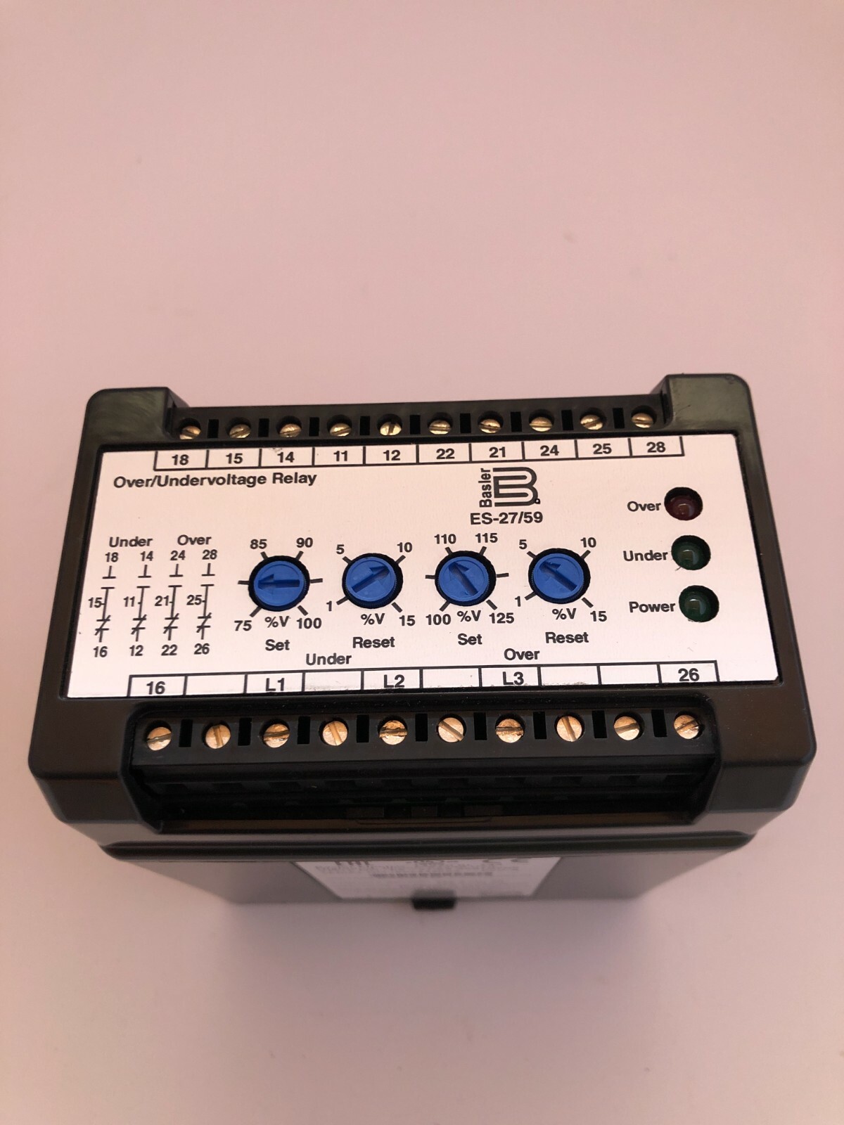 Basler Electric Under/Over Voltage Relay BE1-27/59 | eBay