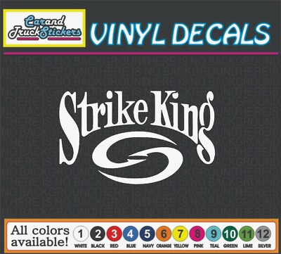 STRIKE KING fishing I Fish Truck Car Vinyl Decal window sticker 6.5 ...