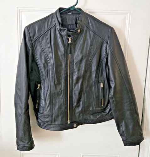 ECHT LEER VOERING WOMENS LEATHER JACKET SIZE 3XL (FITS LIKE PETITE ...