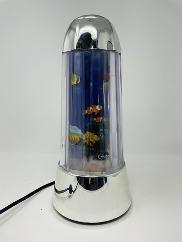 Vintage Fish Aquarium Lamp Night Light Rotating Animated Rabbit Tanaka ...