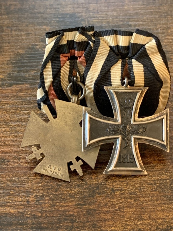Original WWI Imperial German Medals Iron Cross & Honor Cross Pairing ...