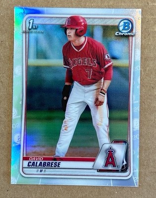 David Calabrese - 2020 Bowman Draft Chrome Prospect Refractor #BD-103 ...