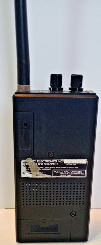 RARE Regency HX650 Crystal Police Fire Scanner 6 Channels 3 Crystals ...