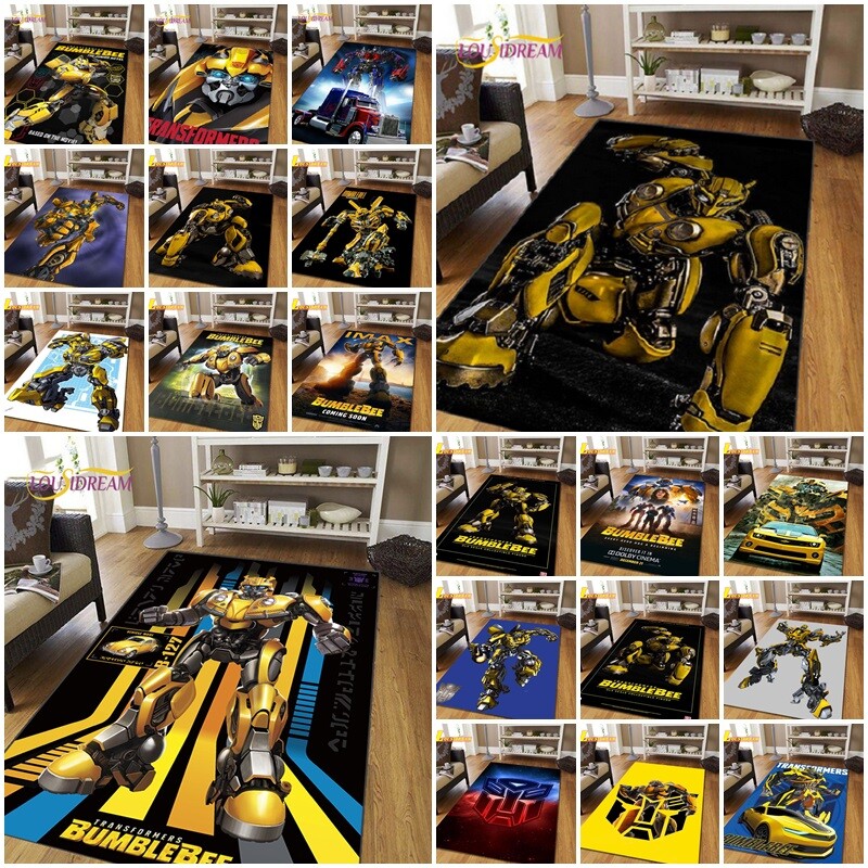 Boys Transformers 3D Carpets Anti-Slip Floor Rug Bedroom Decor Mats ...