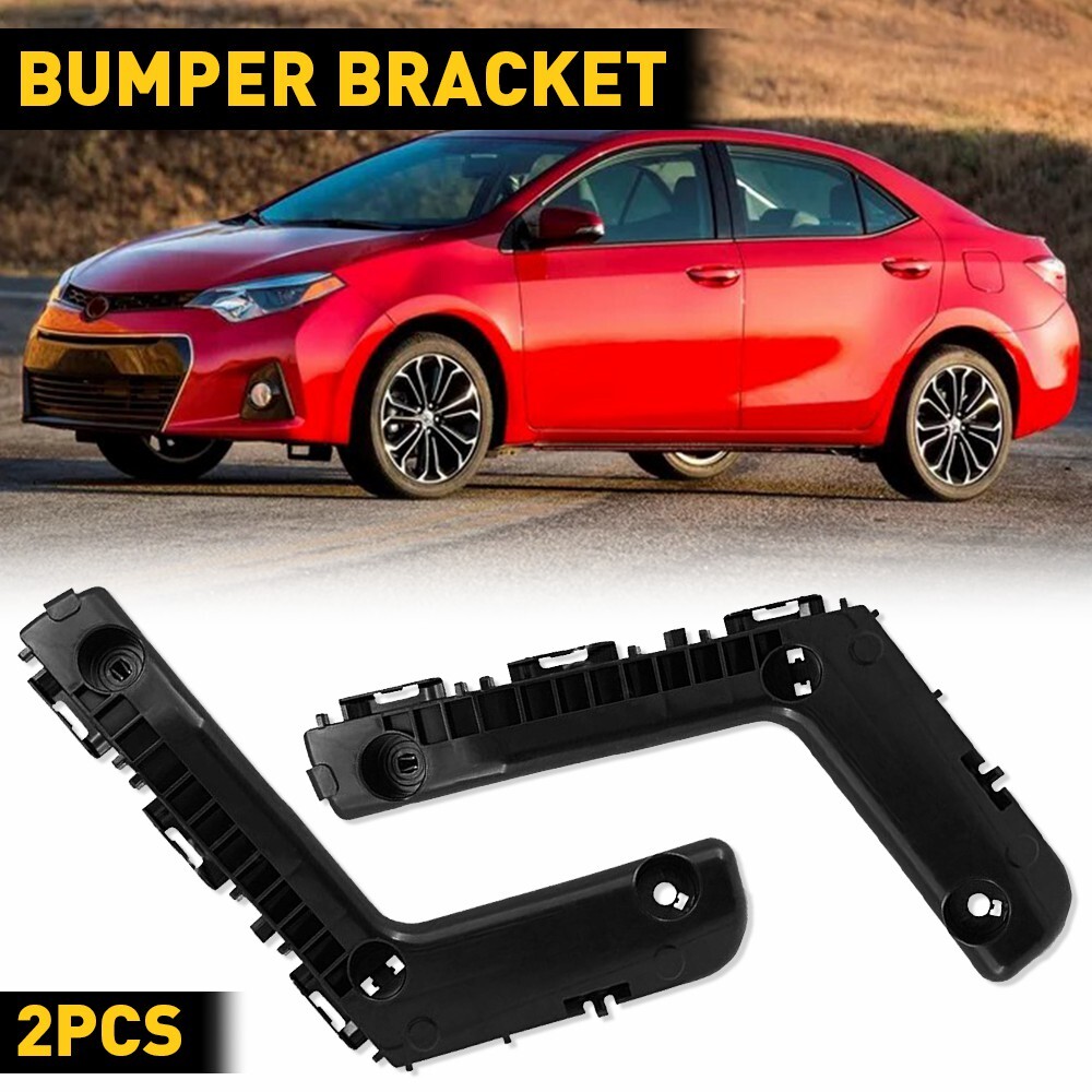 PAIR FRONT RETAINER BUMPER BRACKETS FOR 2014 2015 2016 TOYOTA COROLLA ...