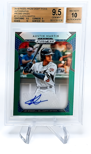 2019 Panini Prizm Green Autograph Austin Martin BGS 9.5 10 Auto | eBay