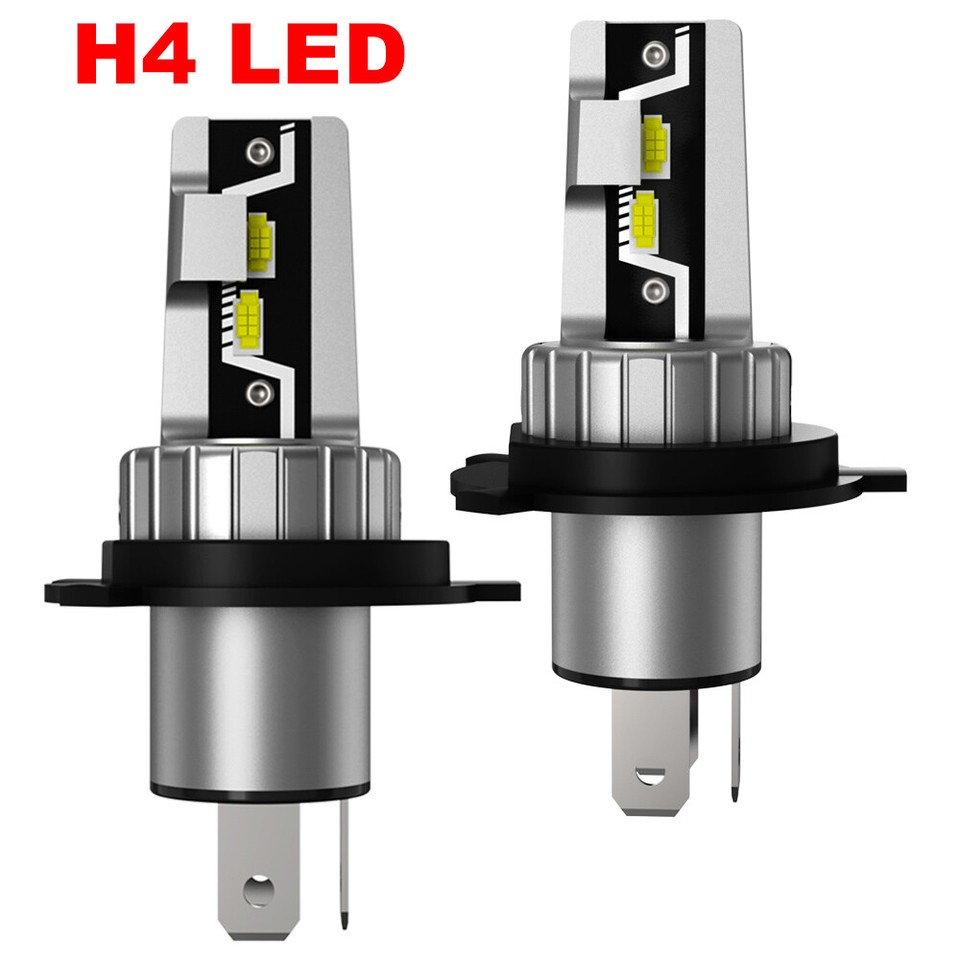 NOVSIGHT H4 LED Headlight Bulbs Kit High Low Beam 6500K White Super ...