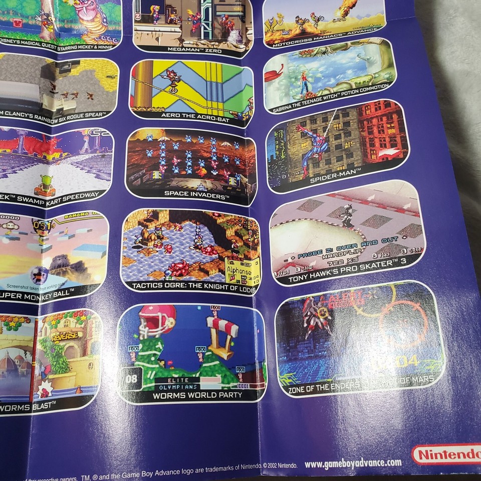 Nintendo Official Gameboy Advance To GameCube Link Cable Ad Brochure ...