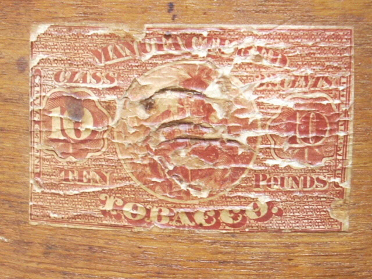 Antique large bent wood Firkin Pantry Box TOBACCO Container Stenciling ...