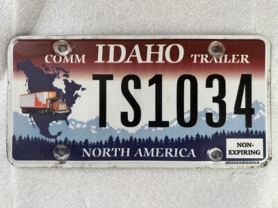 Idaho North American Commercial Trailer License Plate Graphic Rig NICE ...