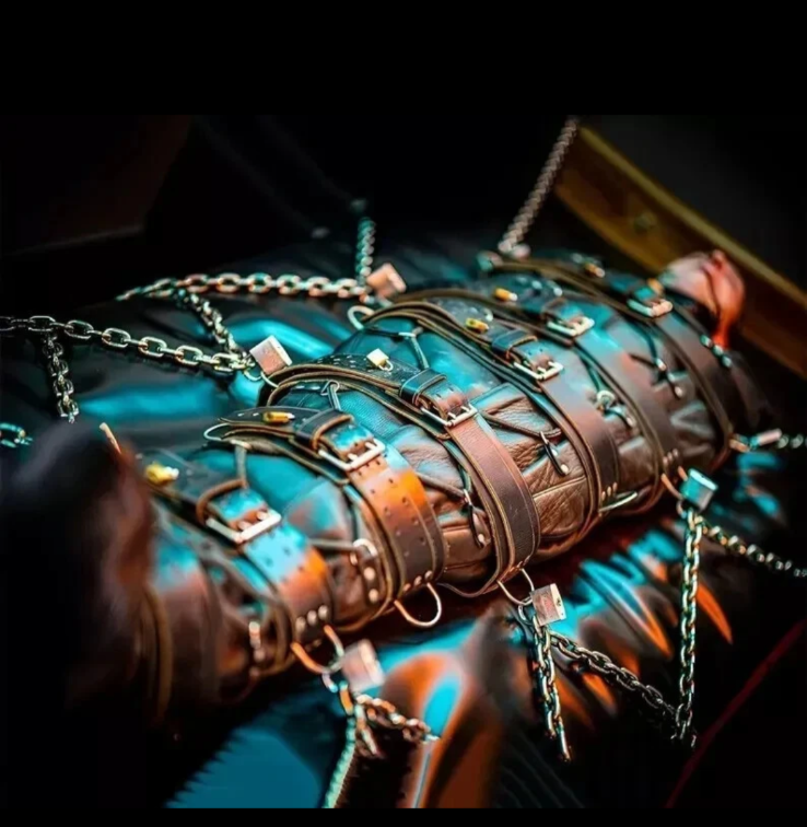 Leather Sleepsack Bondage Bag Full-Body Cowhide Restraint Sack Heavy ...