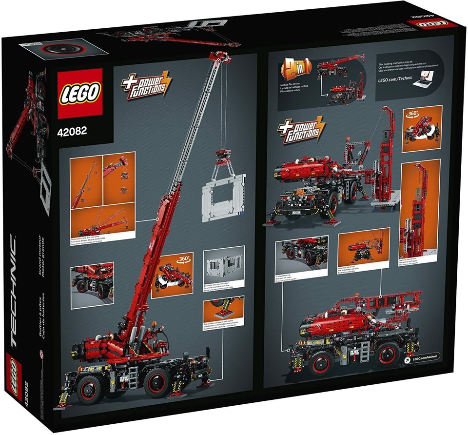 LEGO Technic Rough Terrain Crane 42082 Building Kit Gift Set Factory ...