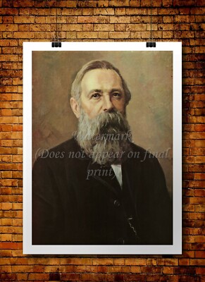 Soviet Russian Poster Reproduction Portait Print FRIEDRICH ENGELS 18x24 ...