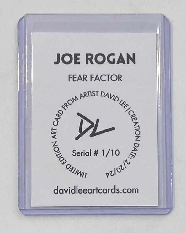 Joe Rogan Limited Edition Artist Signed “Fear Factor” Trading Card 1/10 ...
