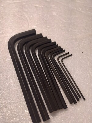 Craftsman #46693 Allen Wrench Hex Key Set 11 Pieces USA Standard Inch ...